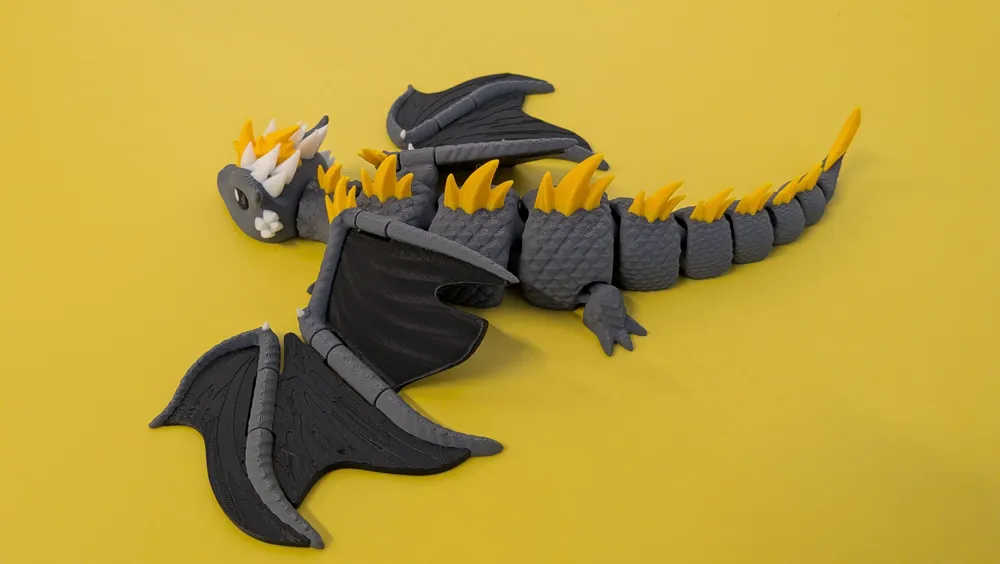 Elder Thunder Dragon - Articulated Dragon Figure - Free 3D Print Model ...