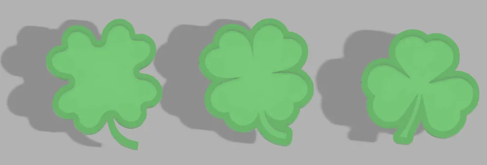 Shamrock/Clover for Not another Brick Wreath - Free 3D Print Model ...