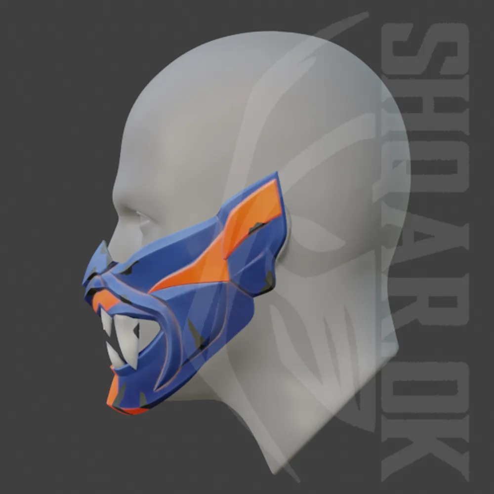 Valorant Yoru mask by ShQ@r.Ok MakerWorld: Download Free 3D Models
