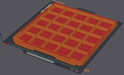 Gridfinity 5x5x6 box stackable with sliding lock Remixed by Daniel ...