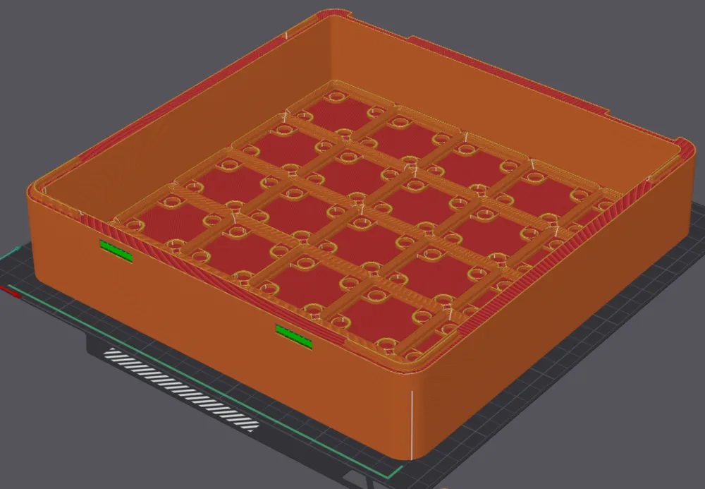 Gridfinity 5x5x6 box stackable with sliding lock Remixed by Daniel Schenk - MakerWorld
