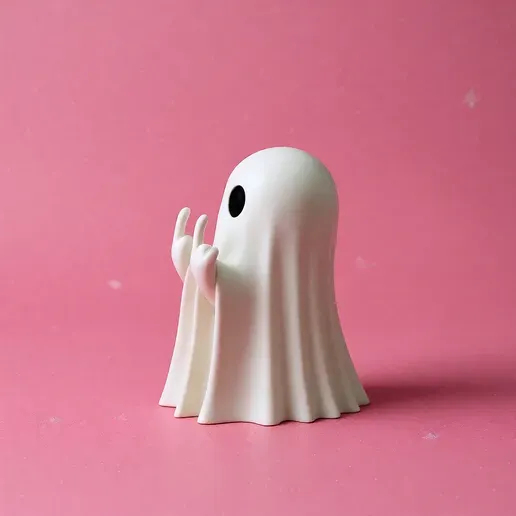 Halloween STL - Middle Finger Ghost by VERNARA MakerWorld: Download ...