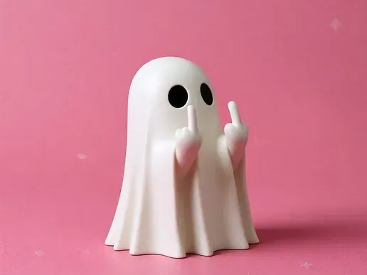 Halloween STL - Middle Finger Ghost by VERNARA MakerWorld: Download ...