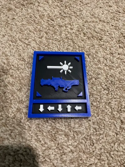 Helldivers 2 Laser Cannon Plaque by Cysterion - MakerWorld