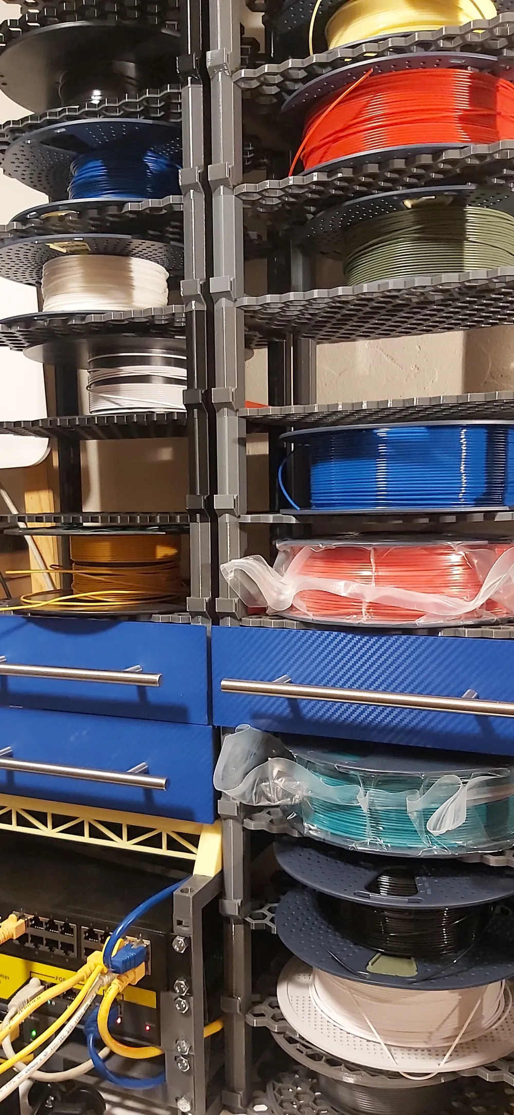 Drawer for Filament Spool Storage by EpiMakerWorld: Download Free 3D Models