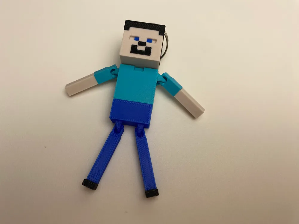 Minecraft Steve Articulated Key Ring Character AMS by @Beast-Lab ...