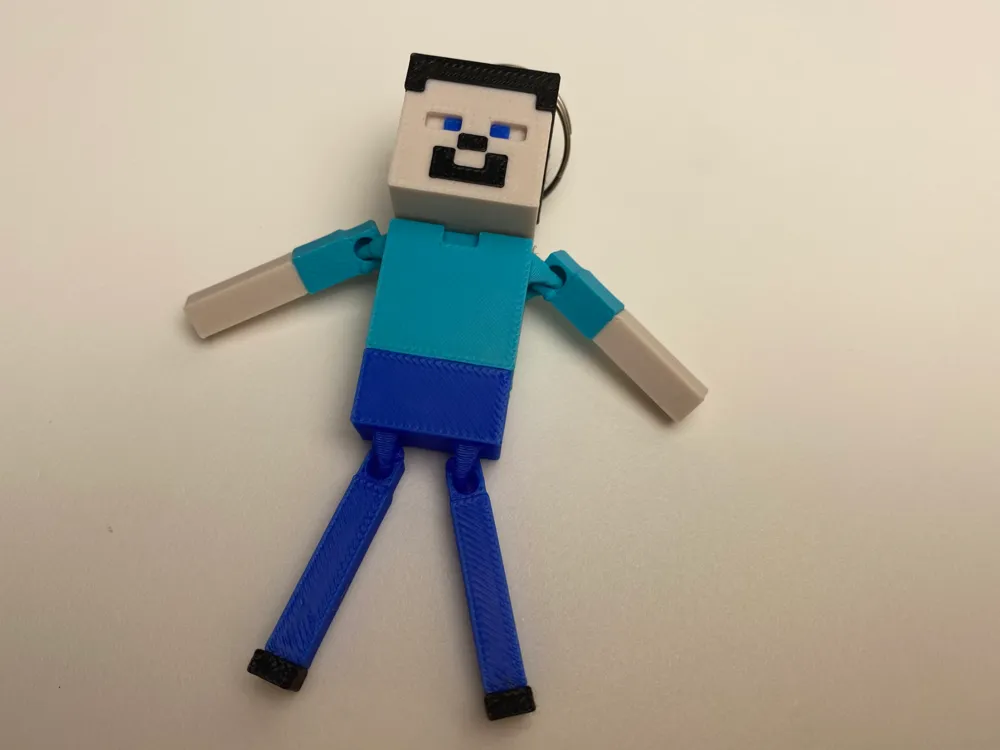 Minecraft Steve Articulated Key Ring Character AMS by @Beast-Lab ...