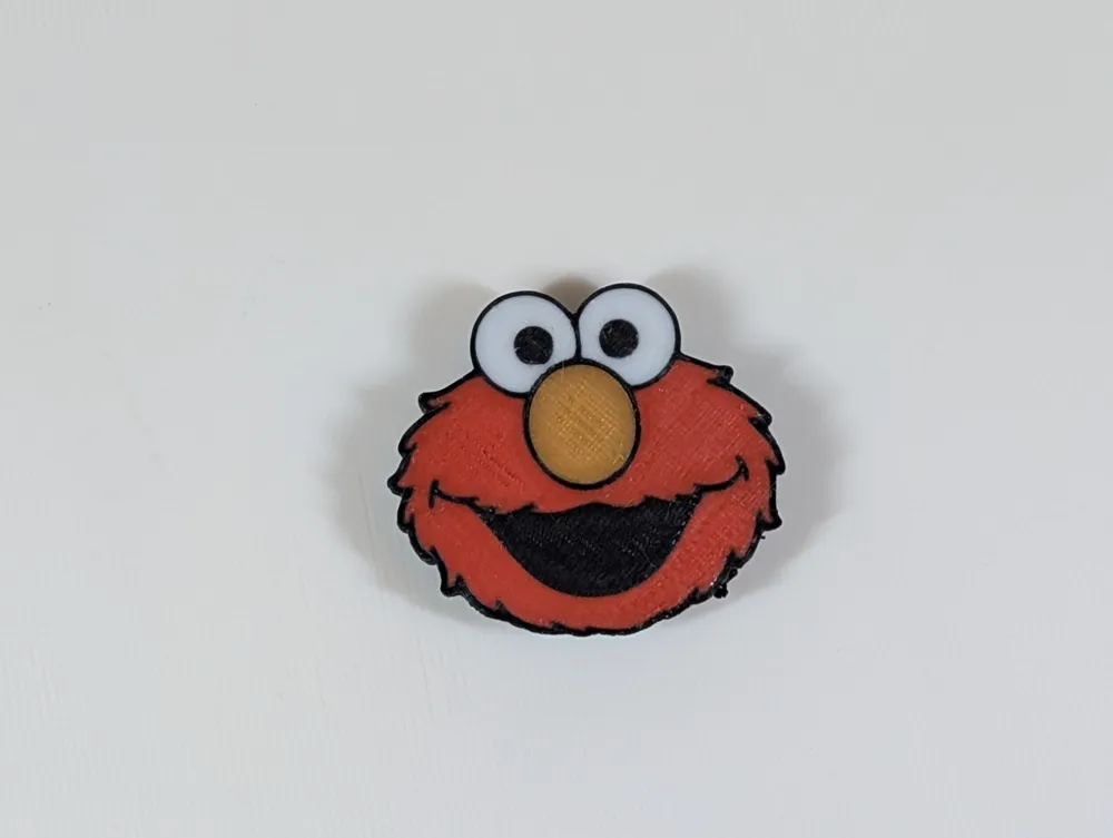 Elmo Croc Shoe Charm (Jibbitz) - Free 3D Print Model - MakerWorld