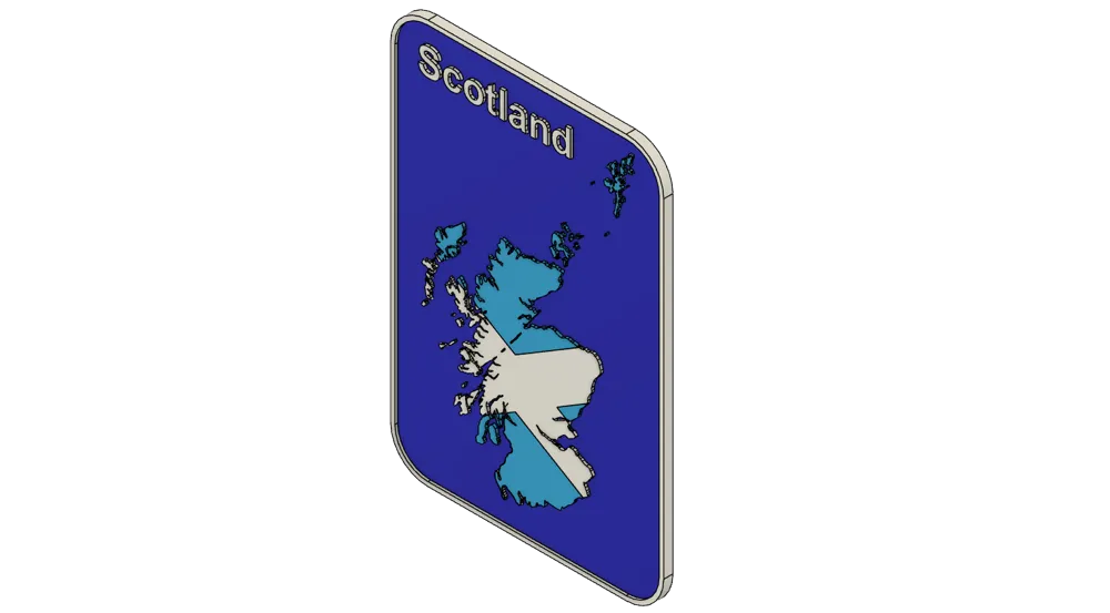 Flag Map of Scotland by hsispeg - MakerWorld