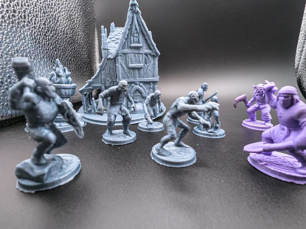 BIG ZOMBIE PACK - 7 Zombies, Gothic House & Beacon by Nozzleborn ...