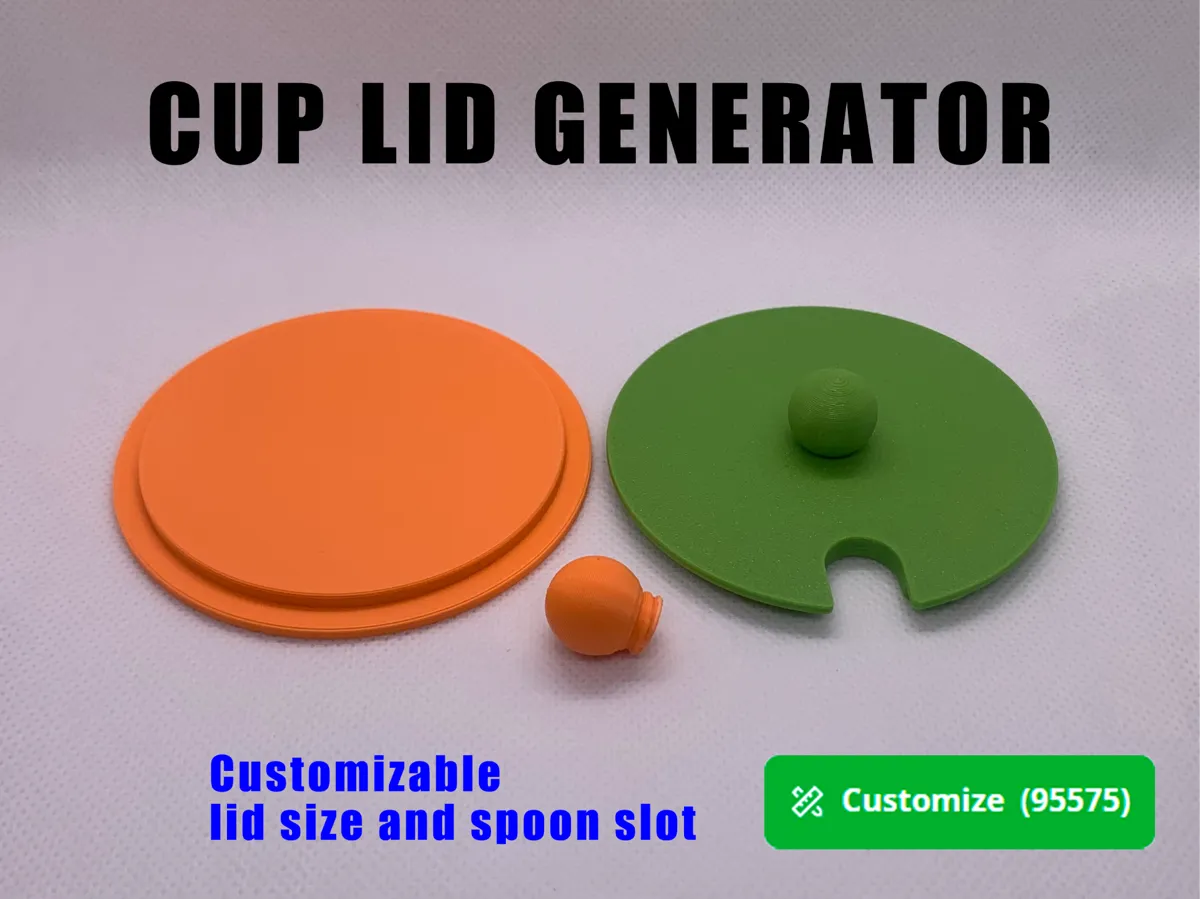 Cup Lid Generator - Free 3D Print Model - MakerWorld