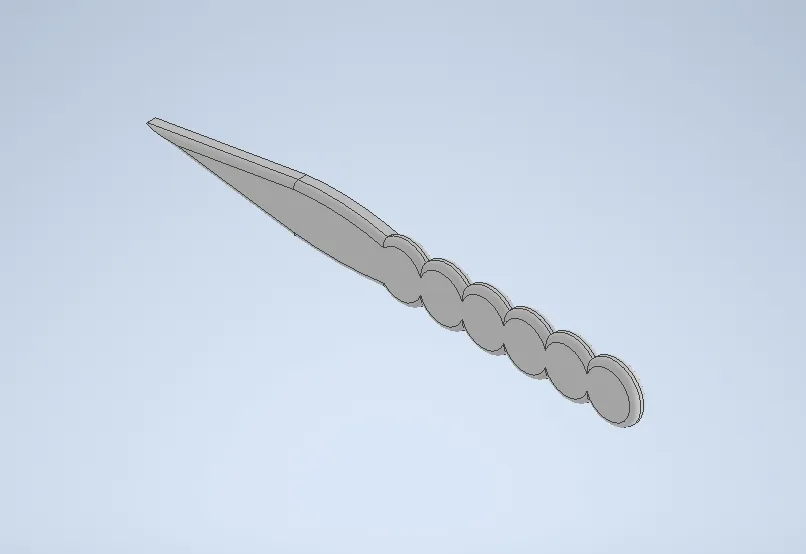 Blunt Throwing Knife by Prototype v1.1 - MakerWorld
