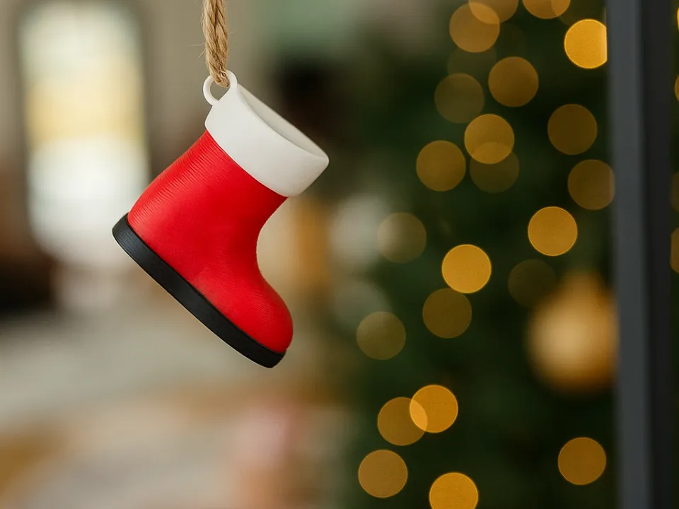 Santas boots - Christmas - Tree decoration by mr_mkaay MakerWorld ...