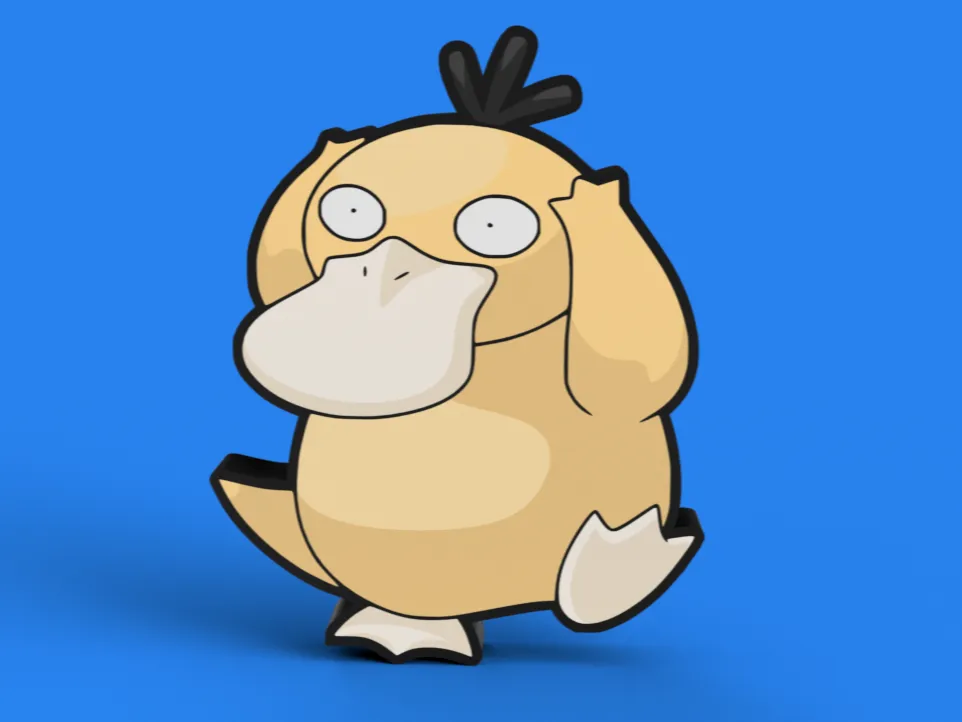 Psyduck Lightbox by Sitsero - MakerWorld