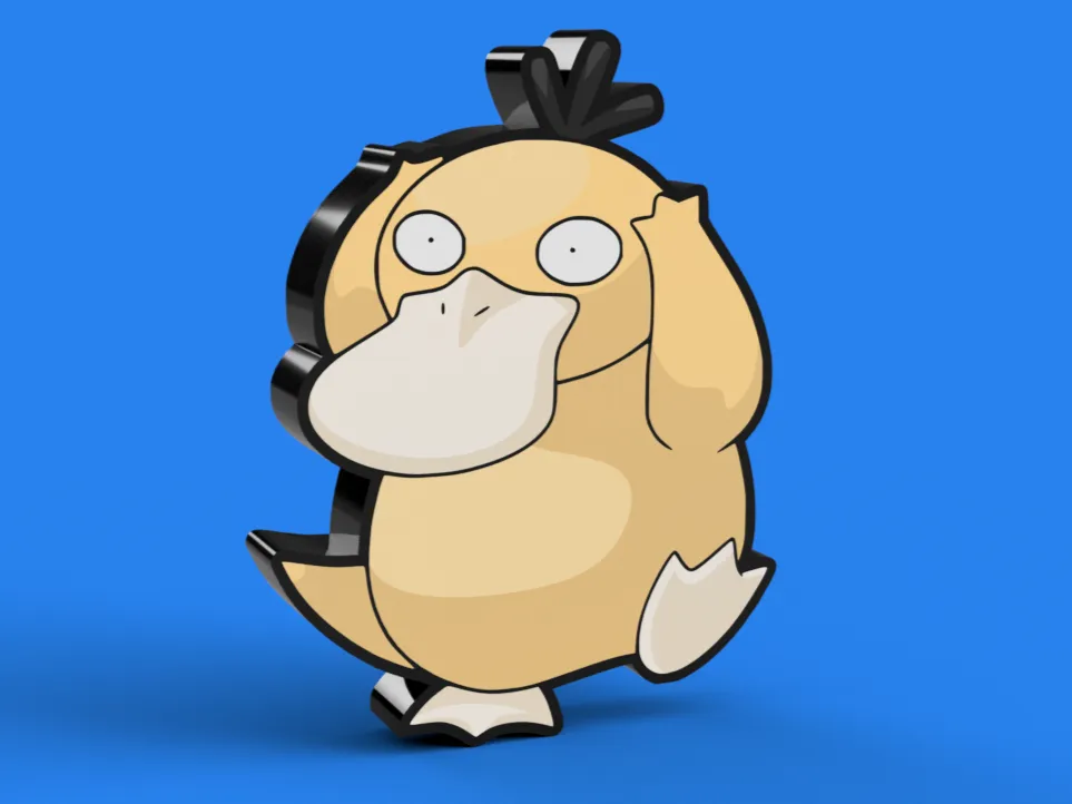 Psyduck Lightbox by Sitsero - MakerWorld