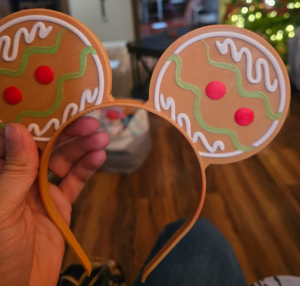 Wearable Gingerbread Ears Minnie Mickey Mouse Ears by Patricki7 ...
