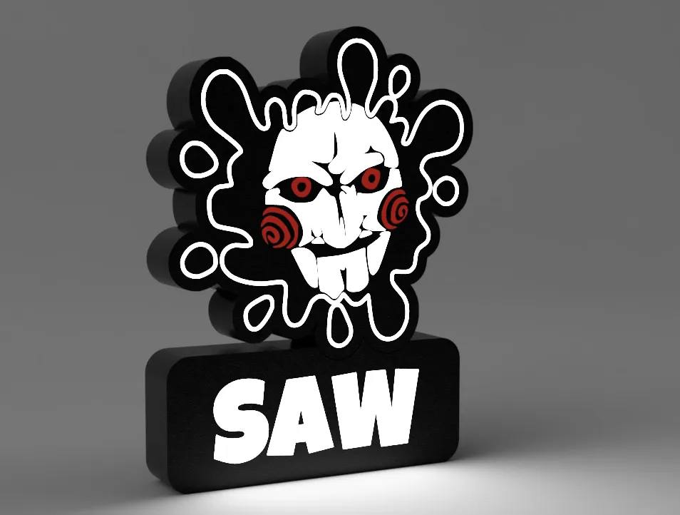 Saw - Jogos Mortais led lamp by Smart3d by Gabriel Gomes - MakerWorld