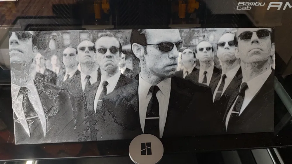 Matrix Agent Smith Hueforge 4 colors by Smith82_ITA - MakerWorld