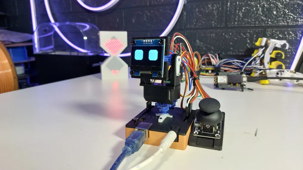 smarter offline robot with OLED face, dance - Free 3D Print Model ...