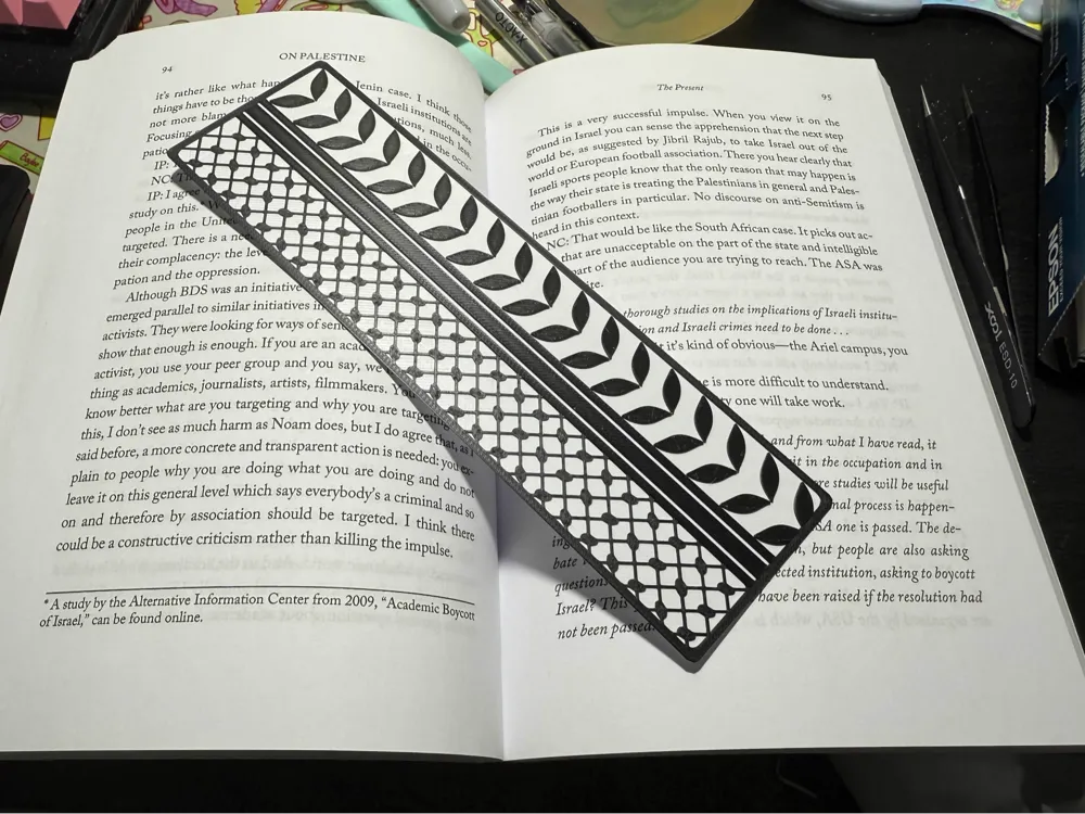 Keffiyeh Bookmark by swarley MakerWorld: Download Free 3D Models
