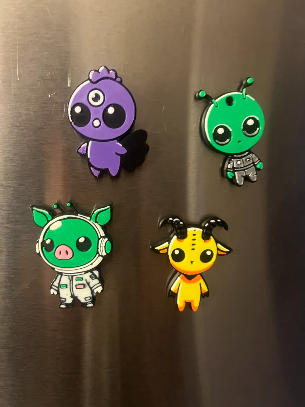 Alien Goat Fridge Magnet by Newby - MakerWorld