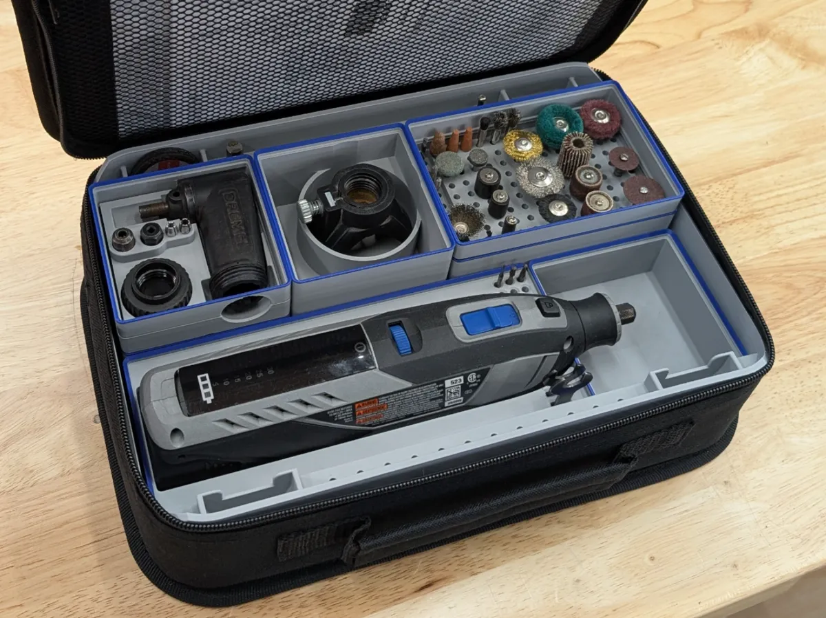 Dremel 8250 Zipper Case Gridfinity Storage System by EyeOutThere ...