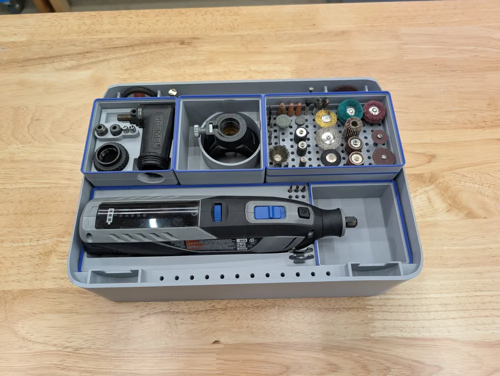 Dremel 8250 Zipper Case Gridfinity Storage System by EyeOutThere ...