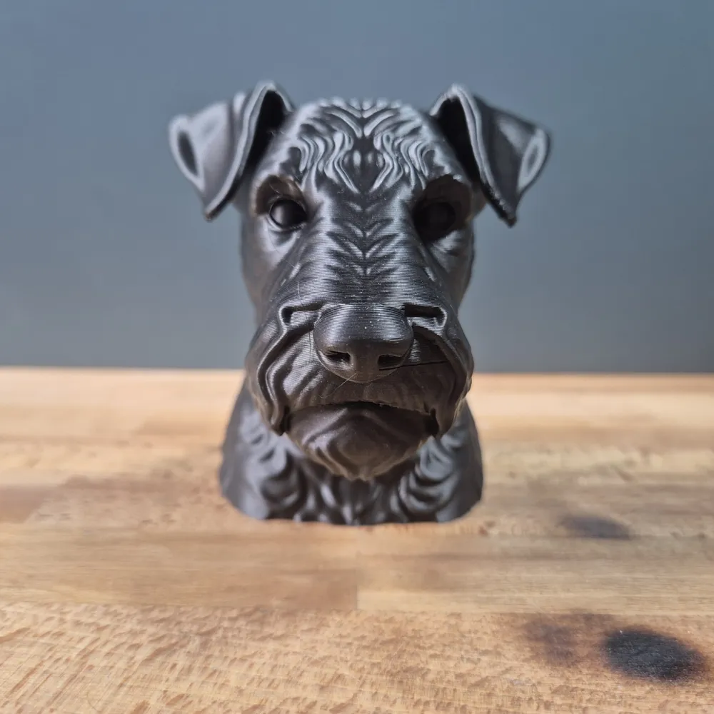 Lakeland Terrier Dog Bust by Mr.Jay MakerWorld: Download Free 3D Models