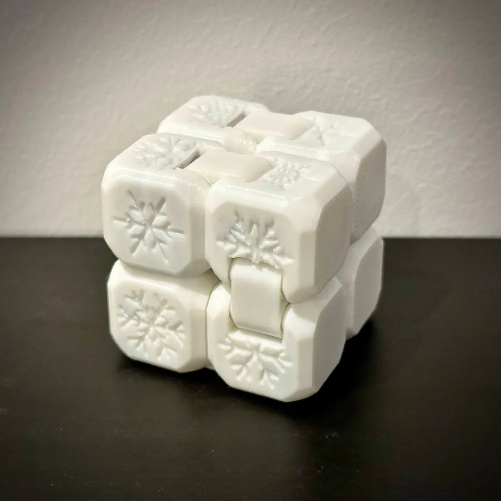 Fidget Cube: Snowflakes by Austin Vojta MakerWorld: Download Free 3D Models
