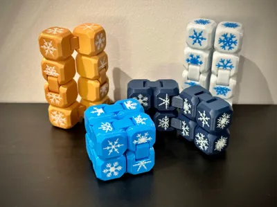Fidget Cube: Snowflakes by austinvojta - MakerWorld