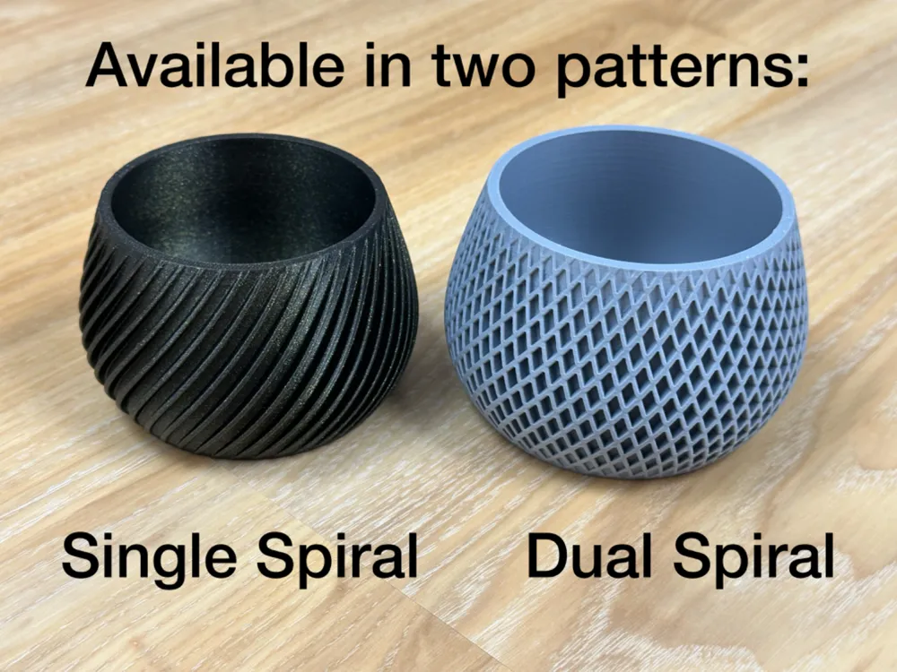 Dual Spiral Plant Pot by Maxx Design - MakerWorld