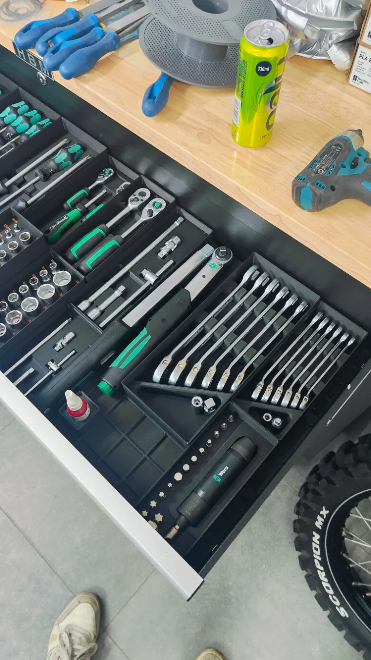 Gridfinity Wera impact screwdriver holder by Llama16 - MakerWorld