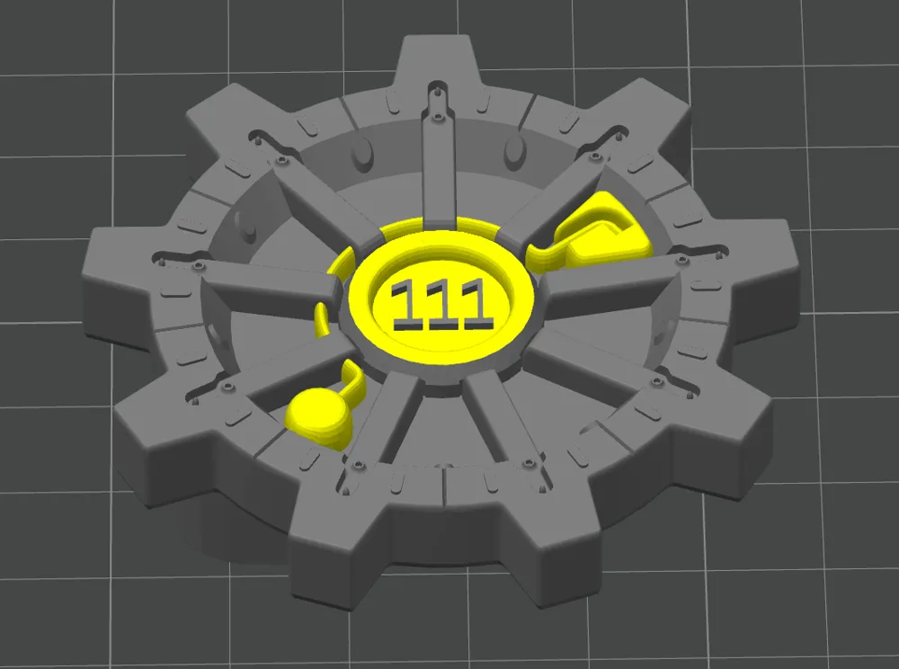 Vault 111 door knob for P1/X1 series by DutchWorkX3D - MakerWorld