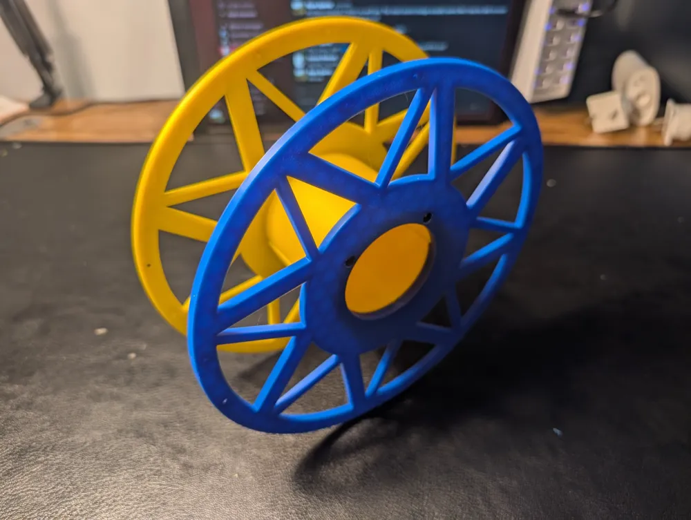Fast-print reusable spool AMS compatible V2 by cortosis2009 - MakerWorld