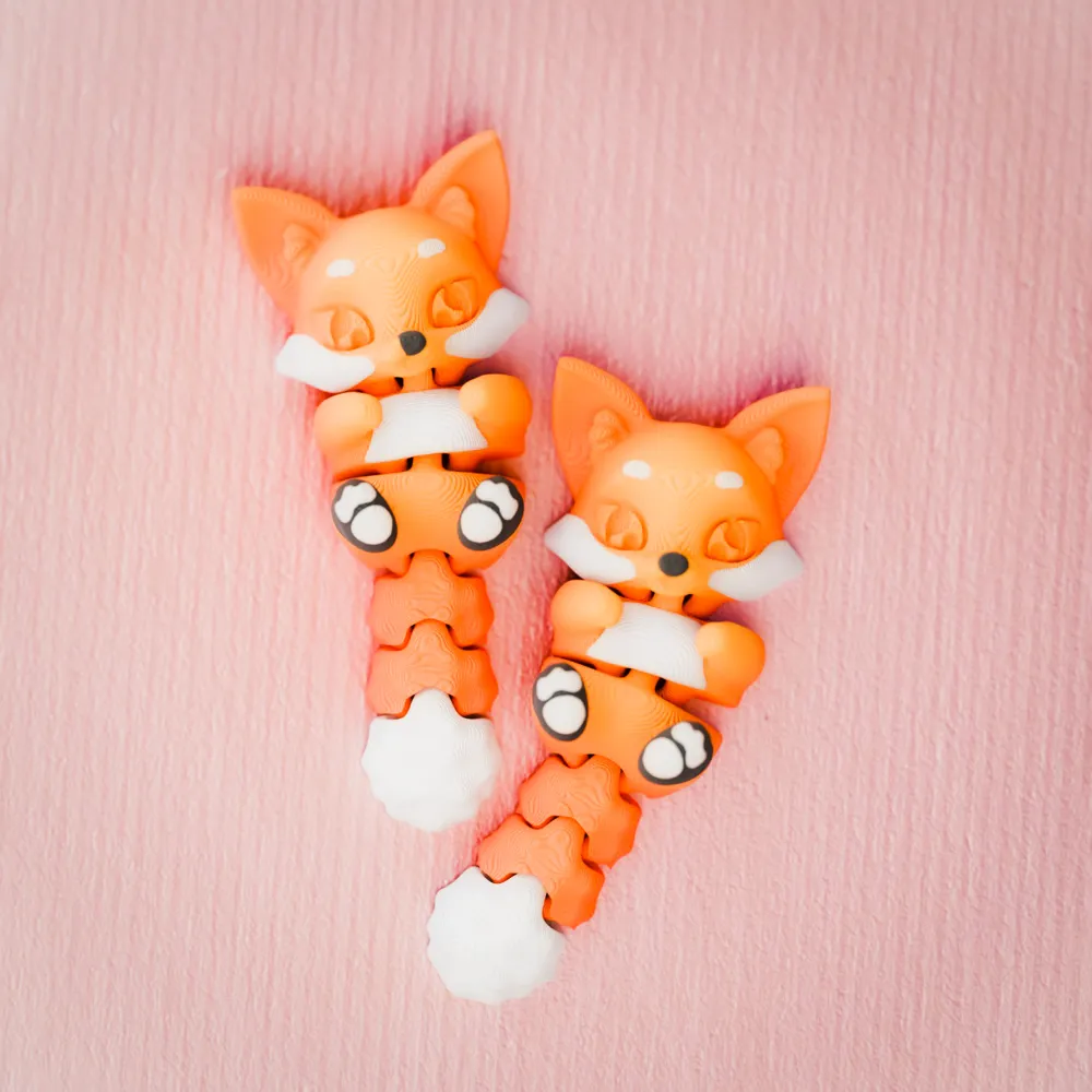 Raposa Flexível Fofa por Mrs. Nord MakerWorld: Baixe modelos 3D gratuitos