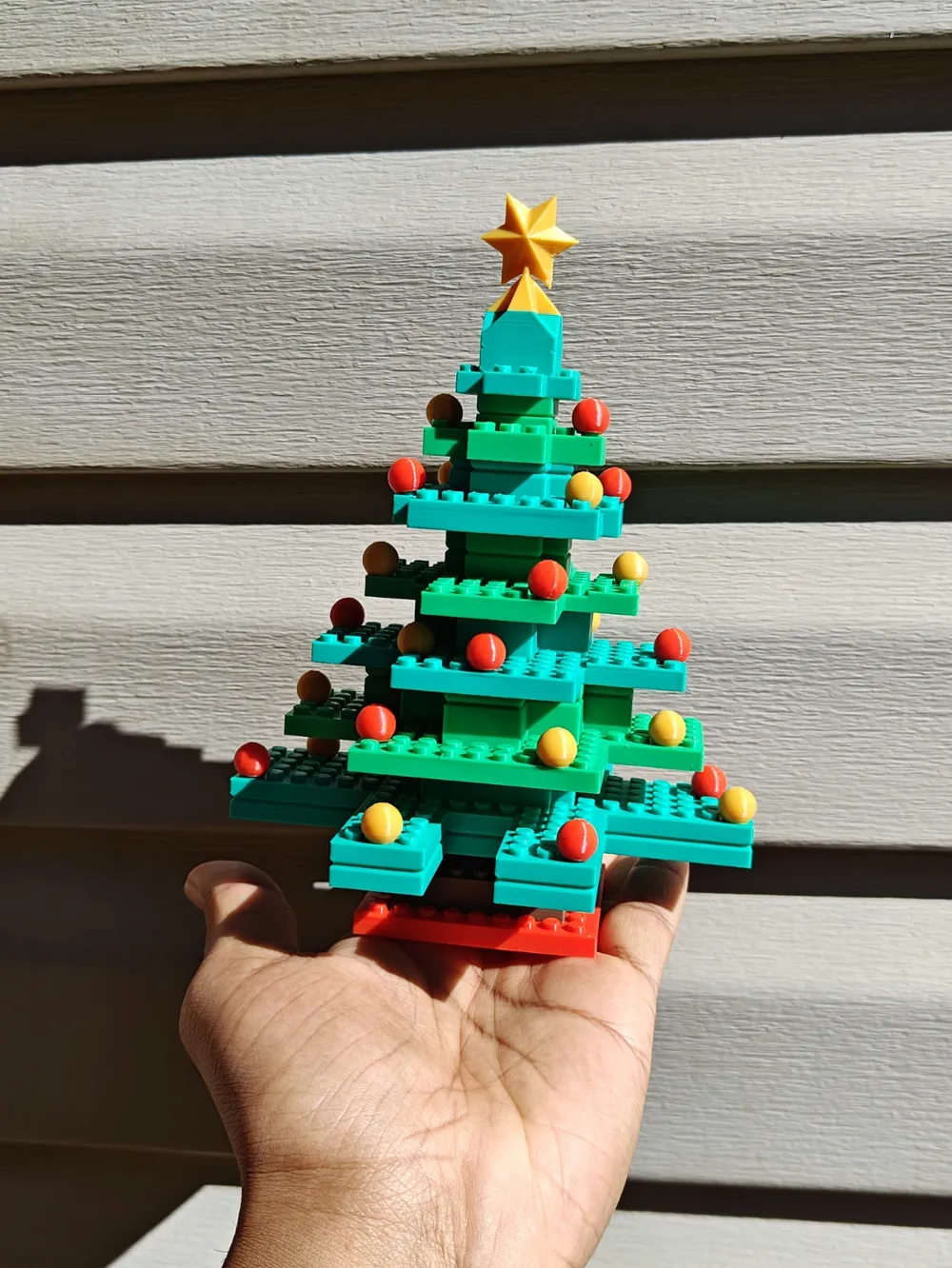 Brick Christmas Tree (Higly Detailed+No AMS) - Free 3D Print Model ...