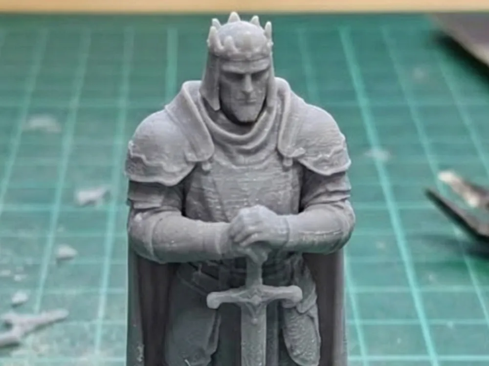 Roi Templier | Statue d'échecs médiévale - Modèle d'Impression 3D ...