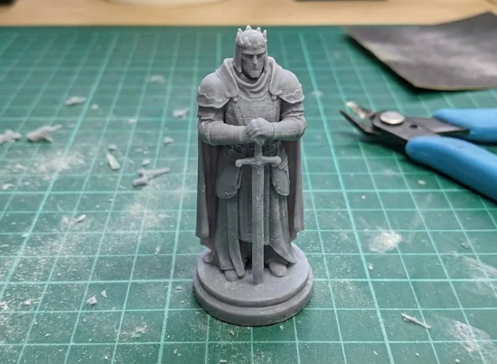 Roi Templier | Statue d'échecs médiévale - Modèle d'Impression 3D ...