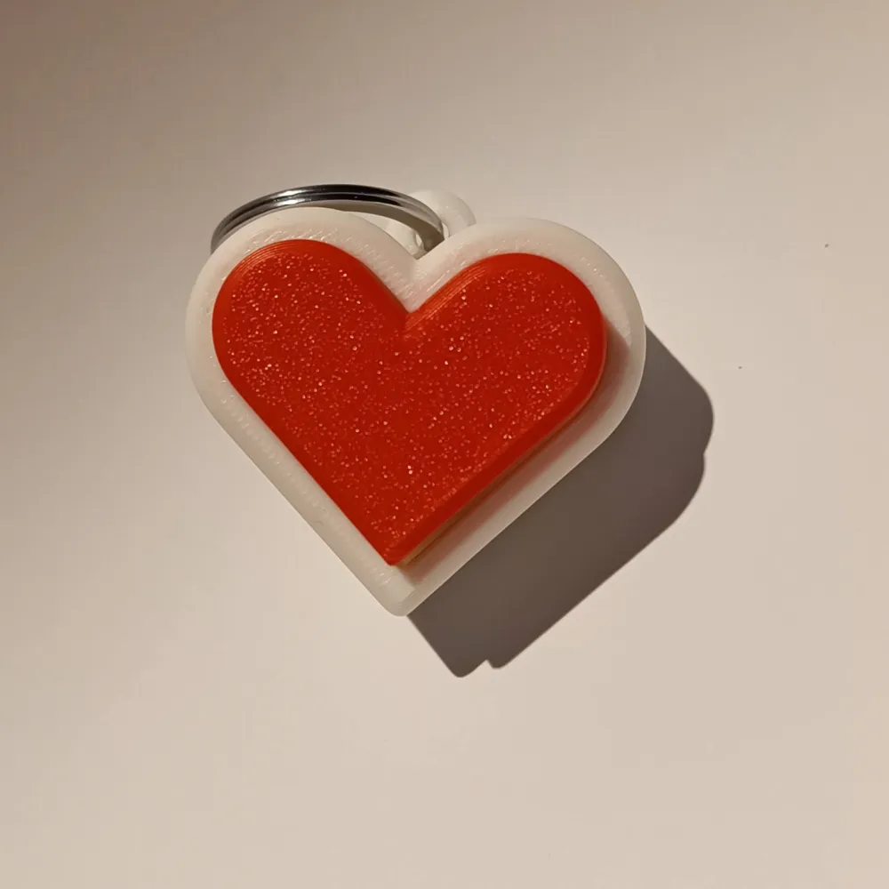 Heart keychain clicker - Free 3D Print Model - MakerWorld