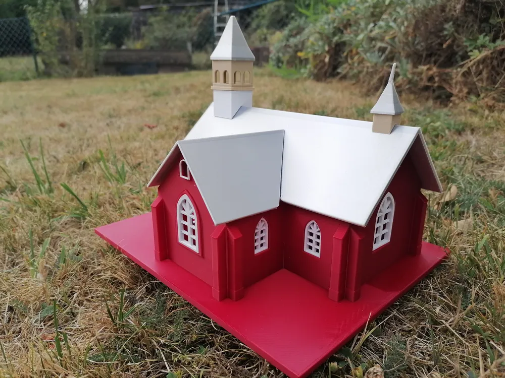 Village Church by user_122803431 MakerWorld: Download Free 3D Models