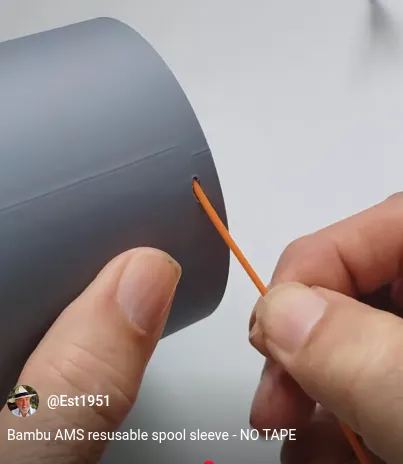 Bambu resusable spool sleeve - NO TAPE in your AMS by MikeP1951 ...