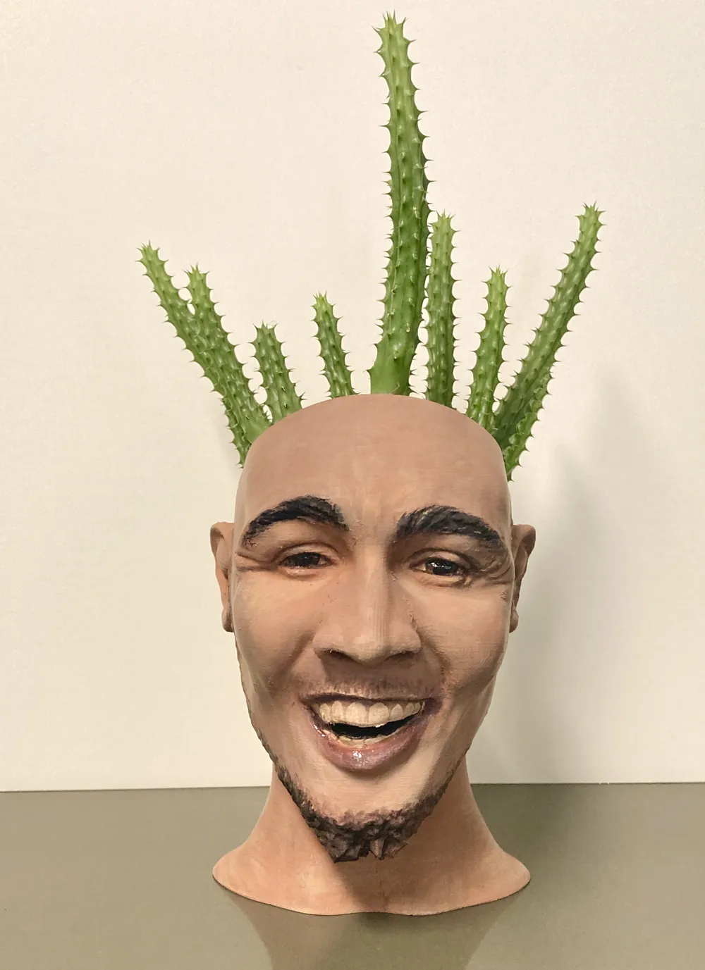 Rasta Dude Flower Pot by FowlMouthedArtMakerWorld: Download Free 3D Models