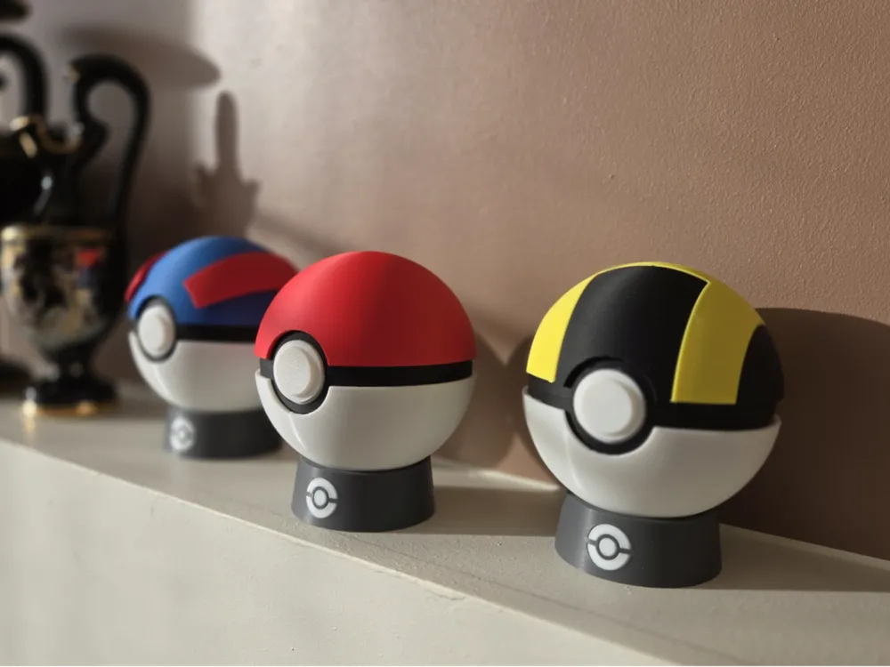 Pokémon Pokeball Stand - Free 3D Print Model - MakerWorld