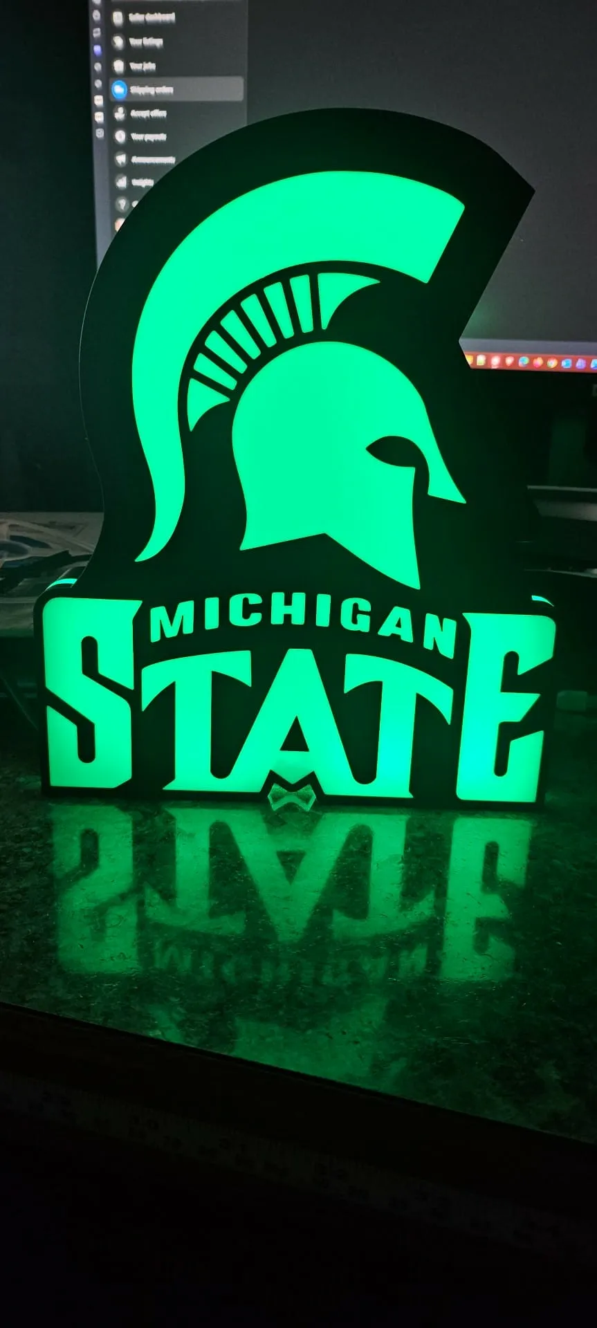 Michigan State LightBox - Free 3D Print Model - MakerWorld
