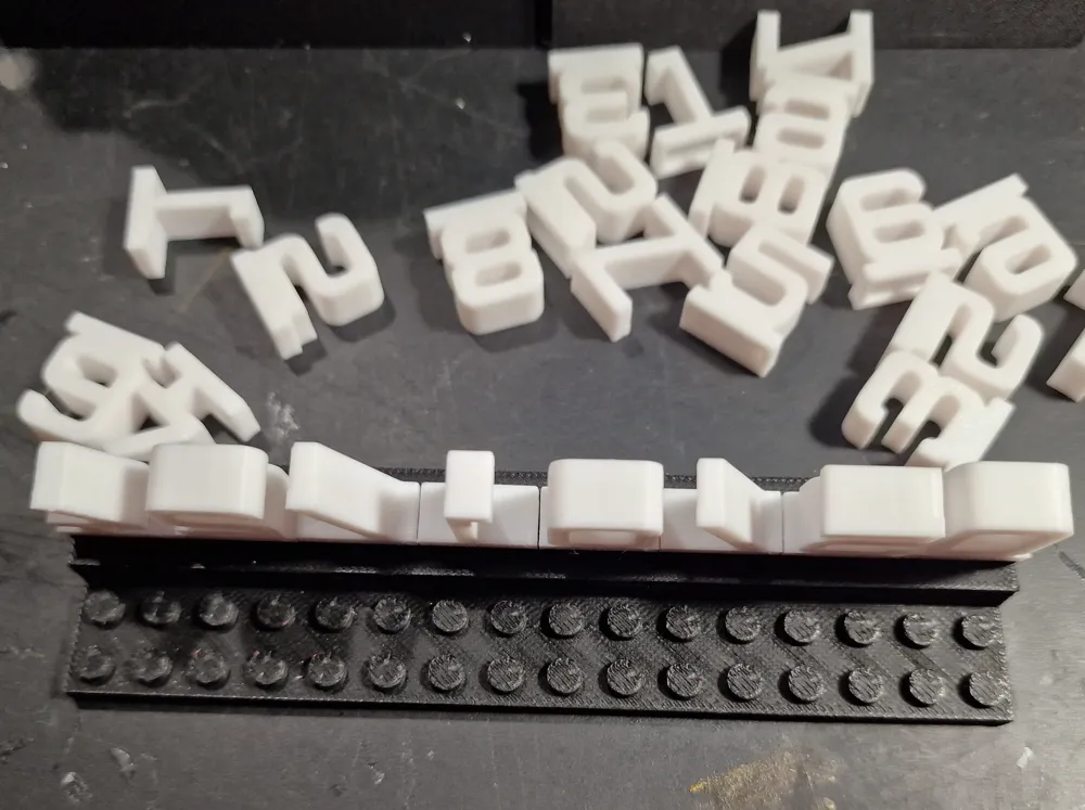 Building blocks. Numbers calendar by QuiqueCrimson - MakerWorld