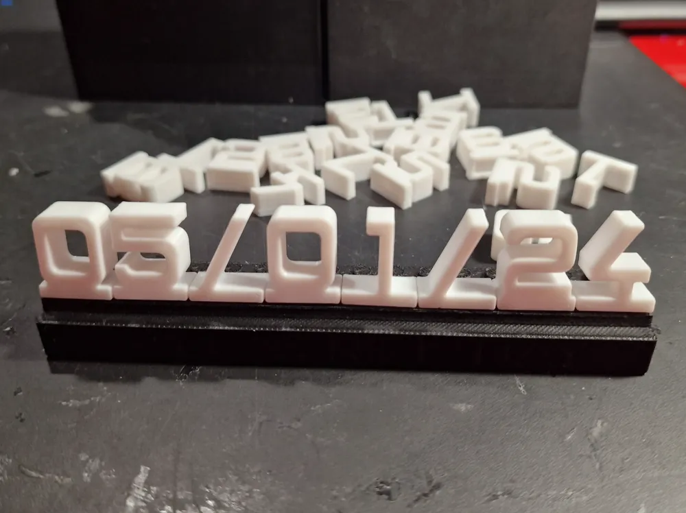 Building blocks. Numbers calendar by QuiqueCrimson - MakerWorld