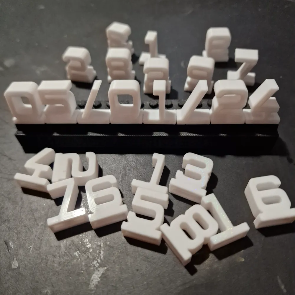 Building blocks. Numbers calendar by QuiqueCrimson - MakerWorld