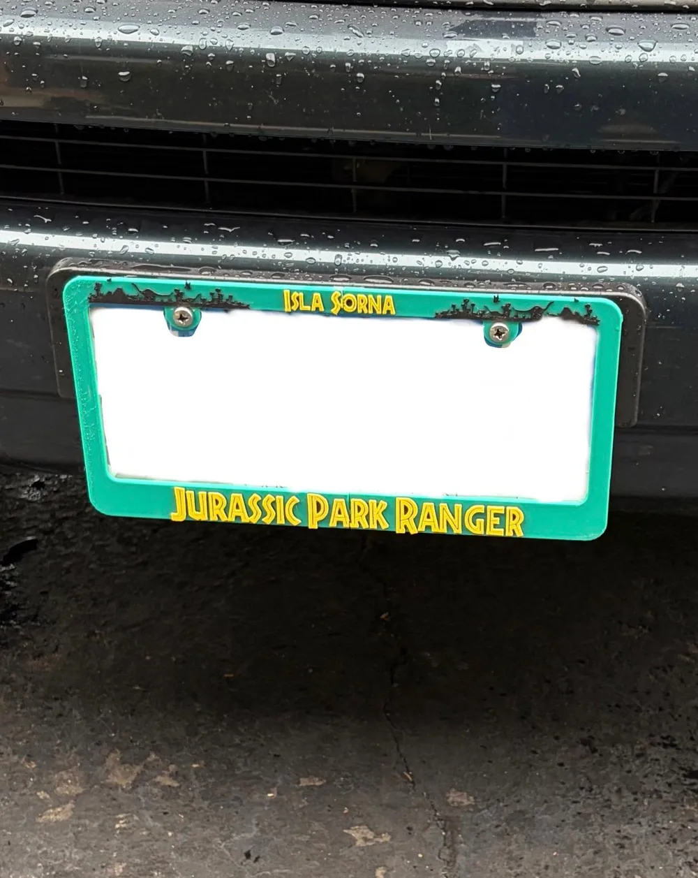 Jurassic Park License Plate by Billy Bob MakerWorld: Download Free 3D ...