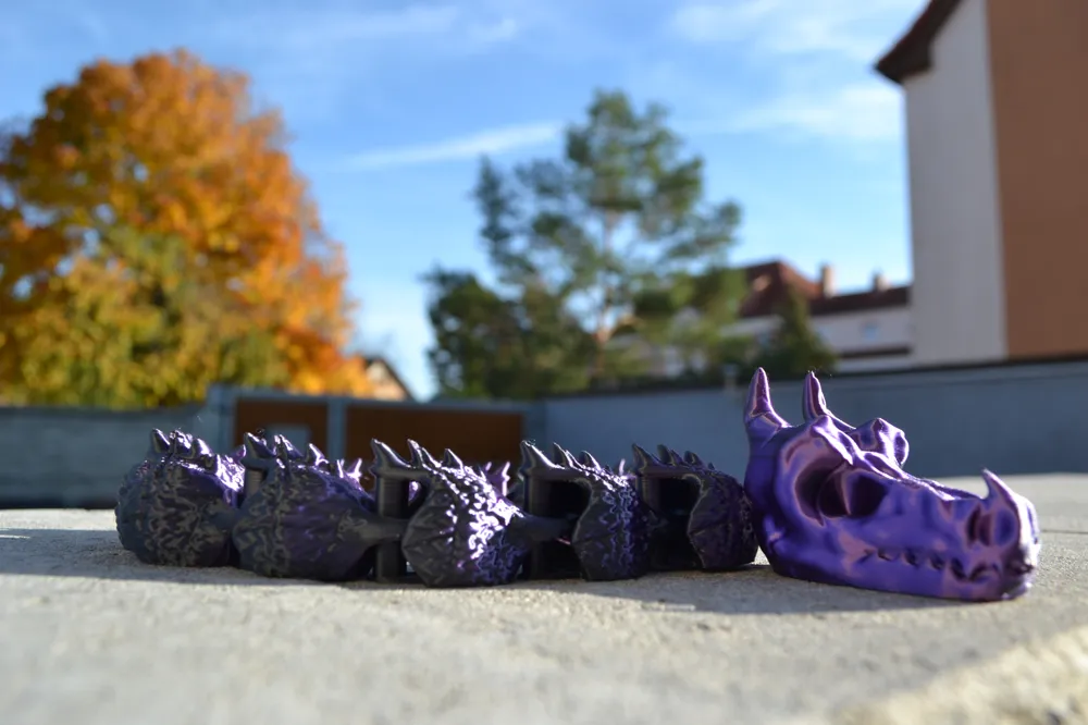 Flexi Death Dragon by ScraMix - MakerWorld