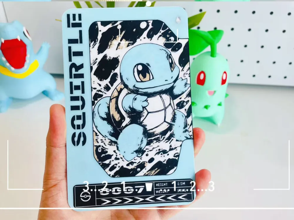 Pokémon浮雕——AMS4色（ Relief） - Free 3D Print Model - MakerWorld